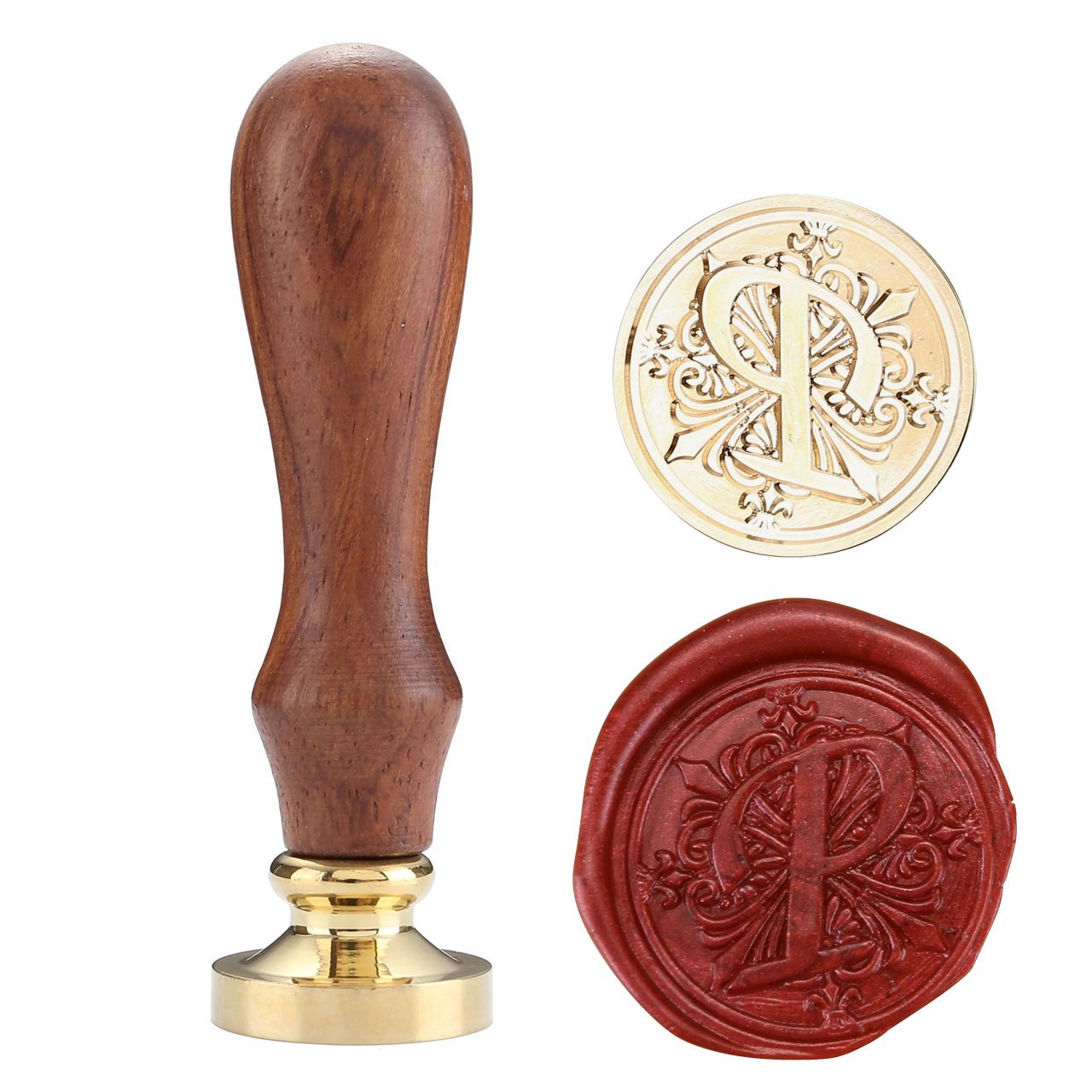 Snapklik.com : Classic Wooden Letter P Alphabet Letter Initial Wax ...
