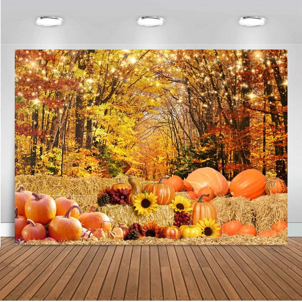 Amazon.com : DHXXSC 7X5FT Autumn Thanksgiving Photography Backdrop Fall ...