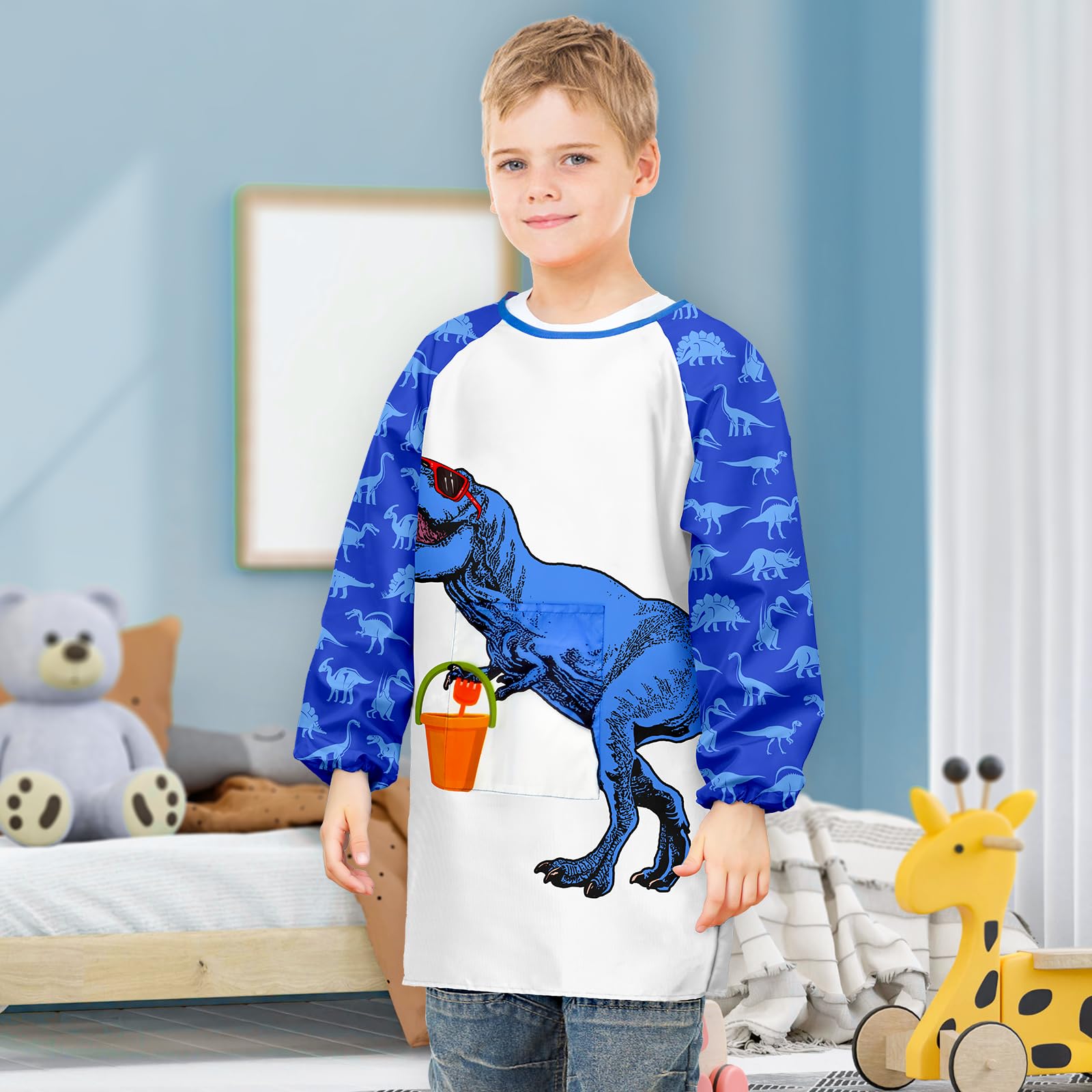 Snapklik.com : Sylfairy Kids Art Smocks For Painting, Waterproof Artist ...