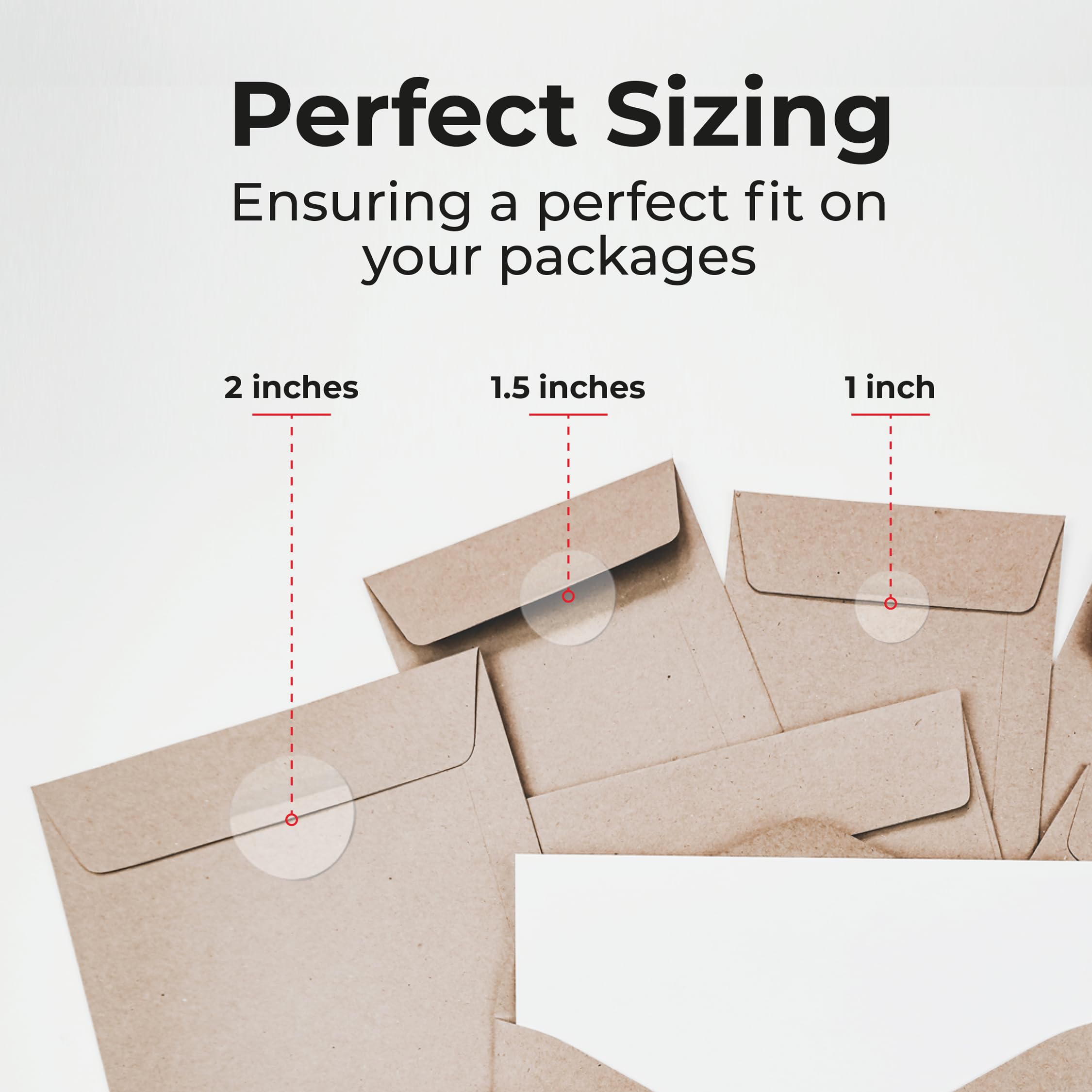 Snapklik.com : Clear Round Labels, 2 Inch, 500/Roll, Transparent ...