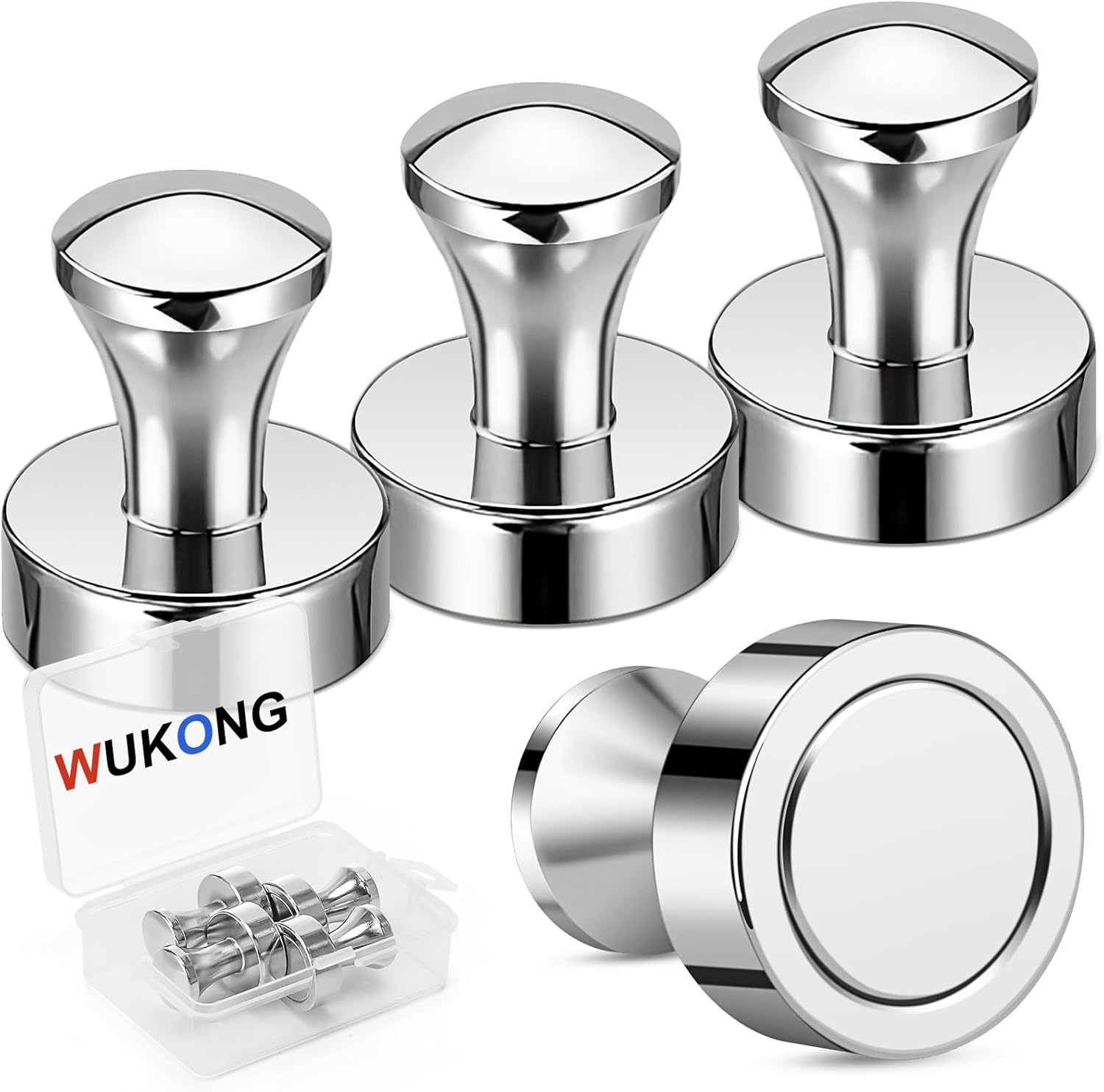 Wukong 4 Pack Magnets Strong, 20×25mm Whiteboard Magnets, Notice Board ...
