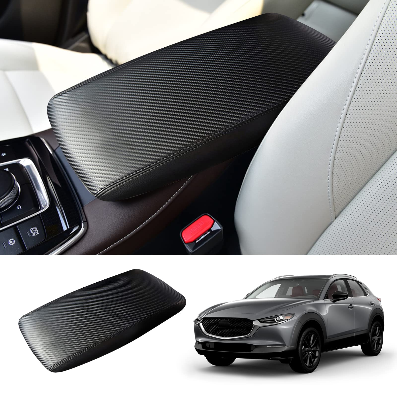 Amazon.com: Coleya 2020-2023 2024 2025 Center Console Cover for Mazda CX-30, Waterproof&Scratch ...