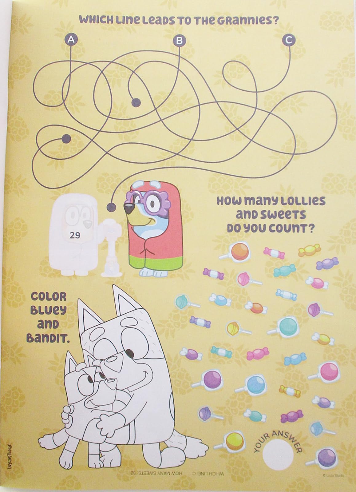 Snapklik.com : Making The Grade Bluey Sticker By Numbers Book