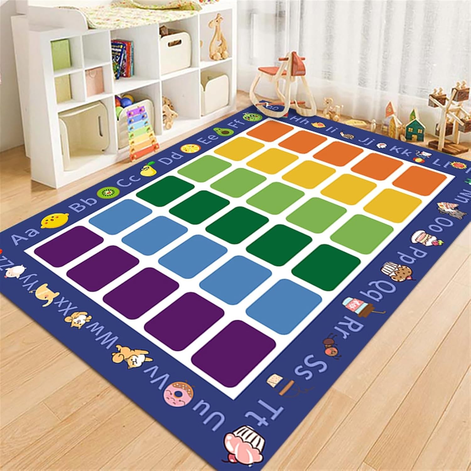 BBAUER Kids Rug for Playroom,Large Elementary Classroom Rugs, Non-Slip ...
