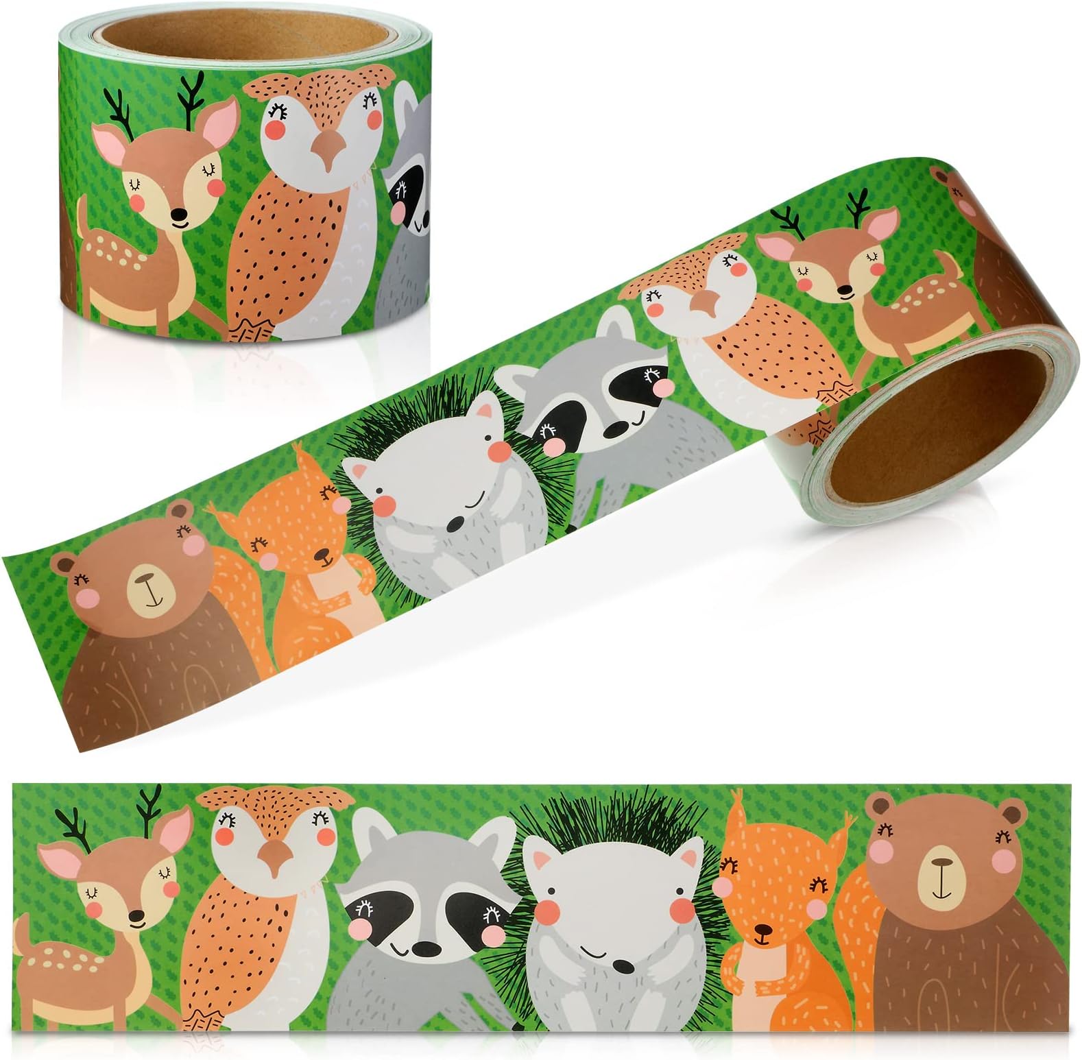 Amazon.com : 50 Feet Woodland Animal Bulletin Board Borders Woodland ...