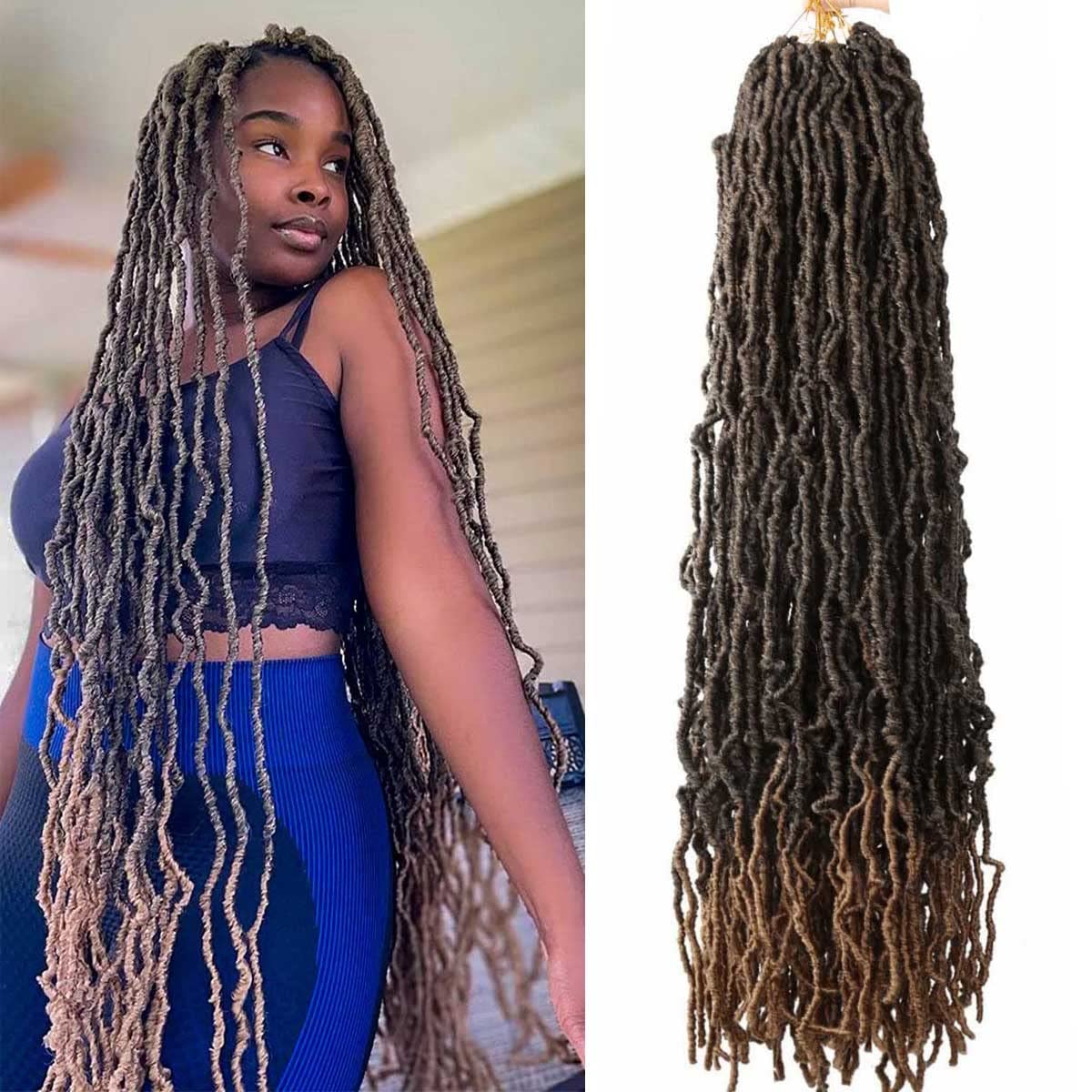 Amazon.com : Aimeily 4 Packs 36 Inch Soft Locs Crochet Hair Pre Looped ...