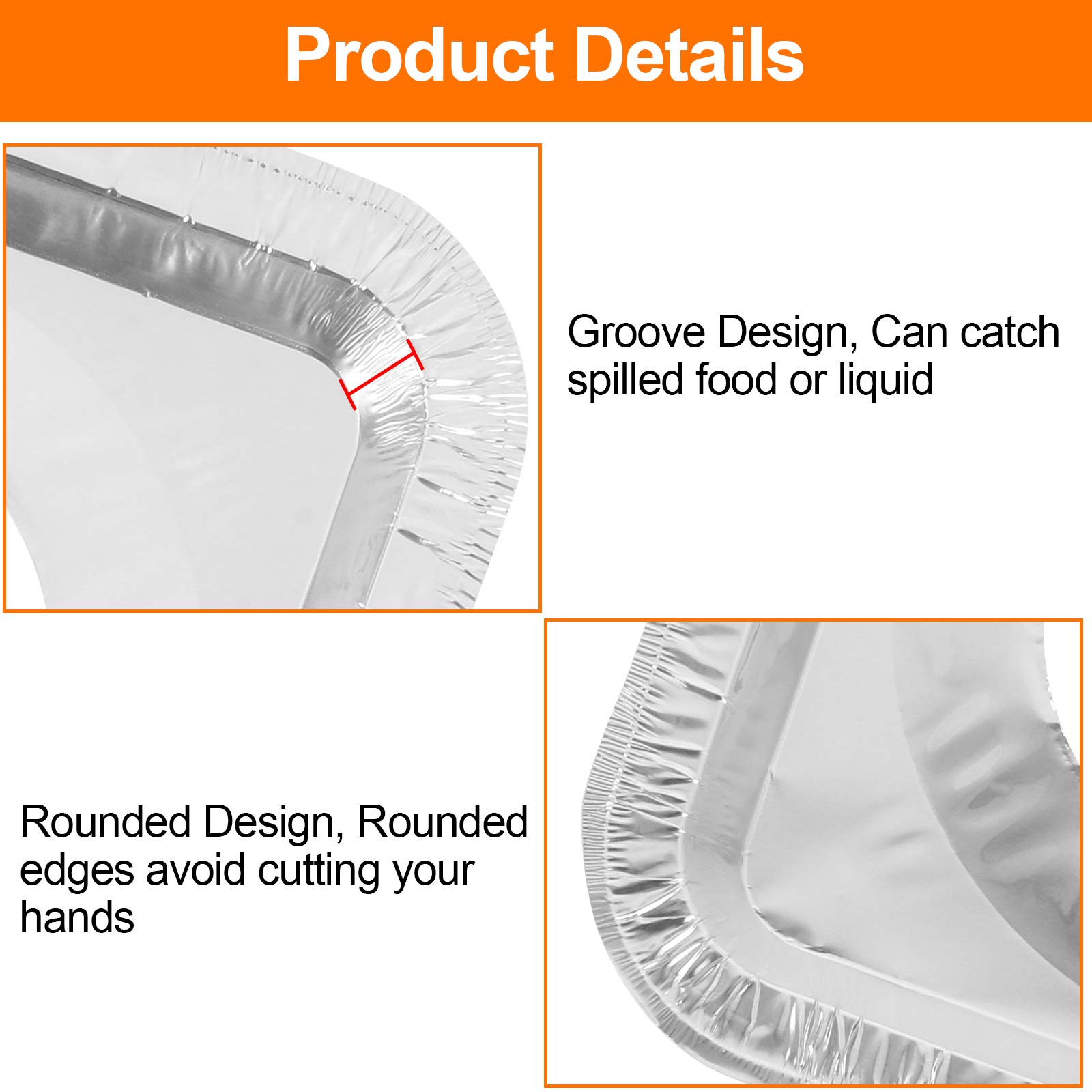 Snapklik.com : 200 Pack Disposable Gas Burner Liners Square 8.5" Gas ...