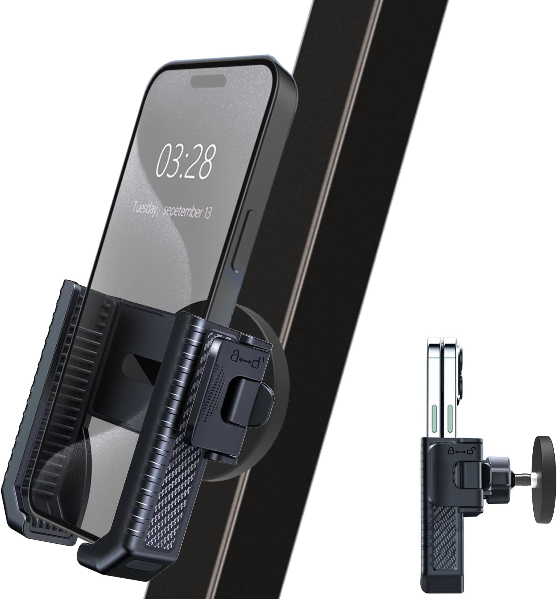 Amazon.com: Magnetic Golf Cart and Gym Phone Holder, Adjustable 360 ...