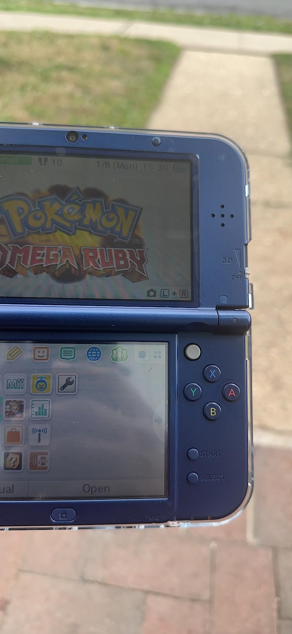 Amazon.com: Blue -NEW 3DS xl/NEW 3ds ll console （USED）Handheld game ...