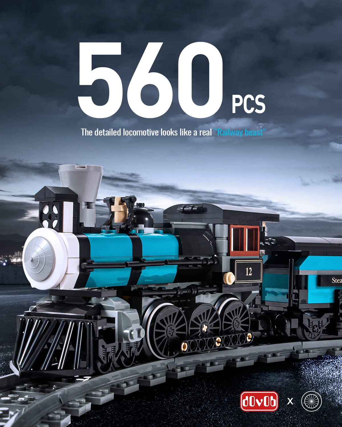 Snapklik.com : dOvOb TH10 Steam Train Building Kit