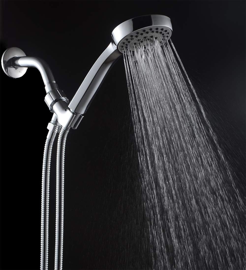 KMOOA 5-Setting Anti-backflow Handheld Shower Head - High Pressure ...