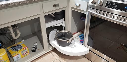 Amazon.com: Rev-A-Shelf 31” Pull Out Half Moon Lazy Susan Shelf Sliding Organizer w/Hardware for ...