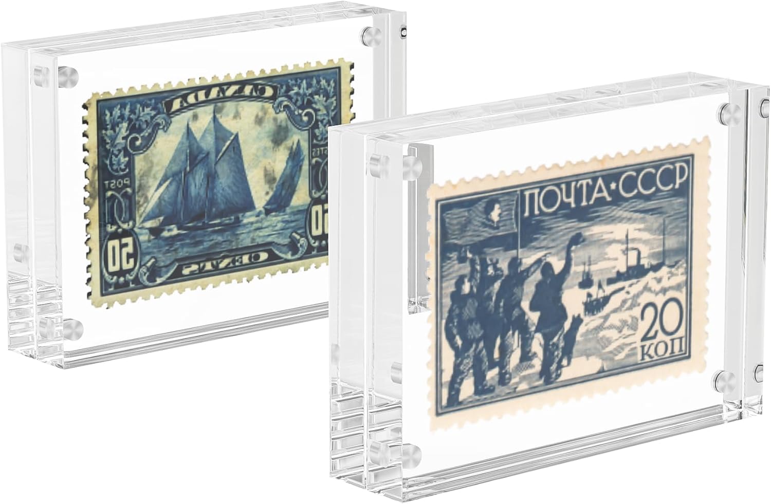 Amazon.com - Hongtuocb 2.5x3.5 inch Acrylic Picture Frame 2 Pack, Clear ...