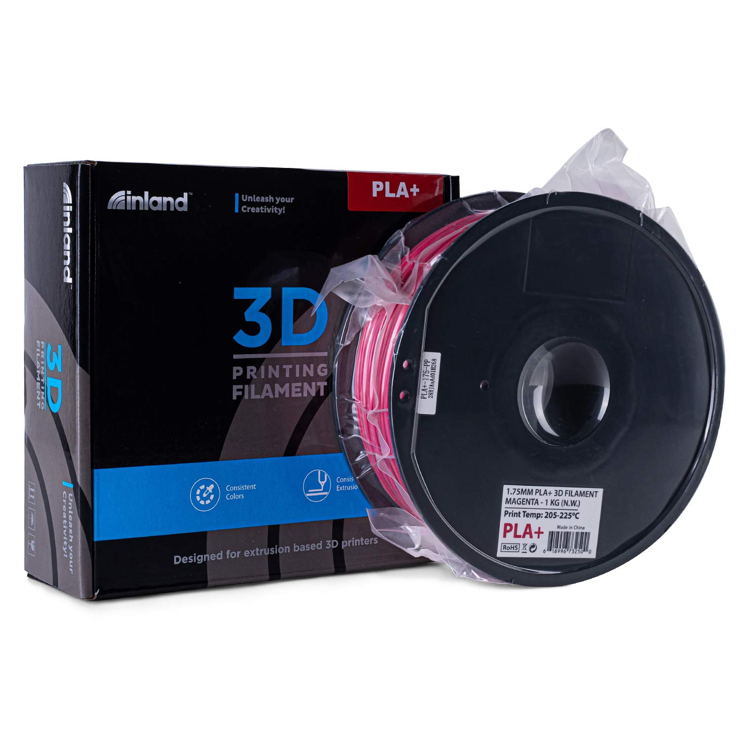 Snapklik.com : Micro Center Inland PLA+ Filament 1.75mm - Magenta 3D ...