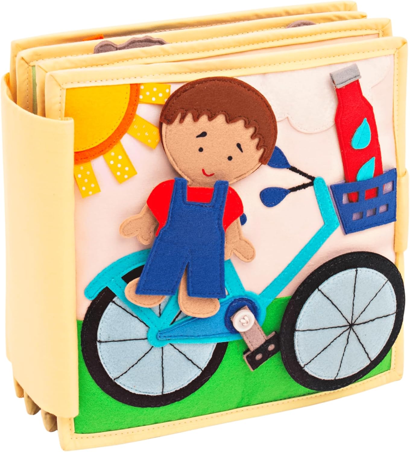 Jolly Designs – Mein erstes Fahrrad - 6 Seiten Quiet Book – Montessori ...