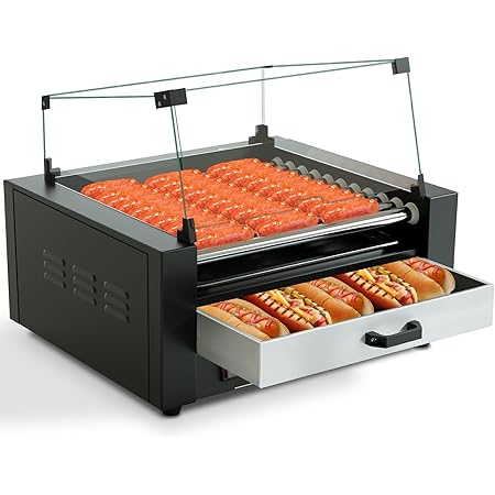 Amazon.com: 30 Hot Dog 11 Roller, Hot Dog Roller Warmer Grill Cooker ...