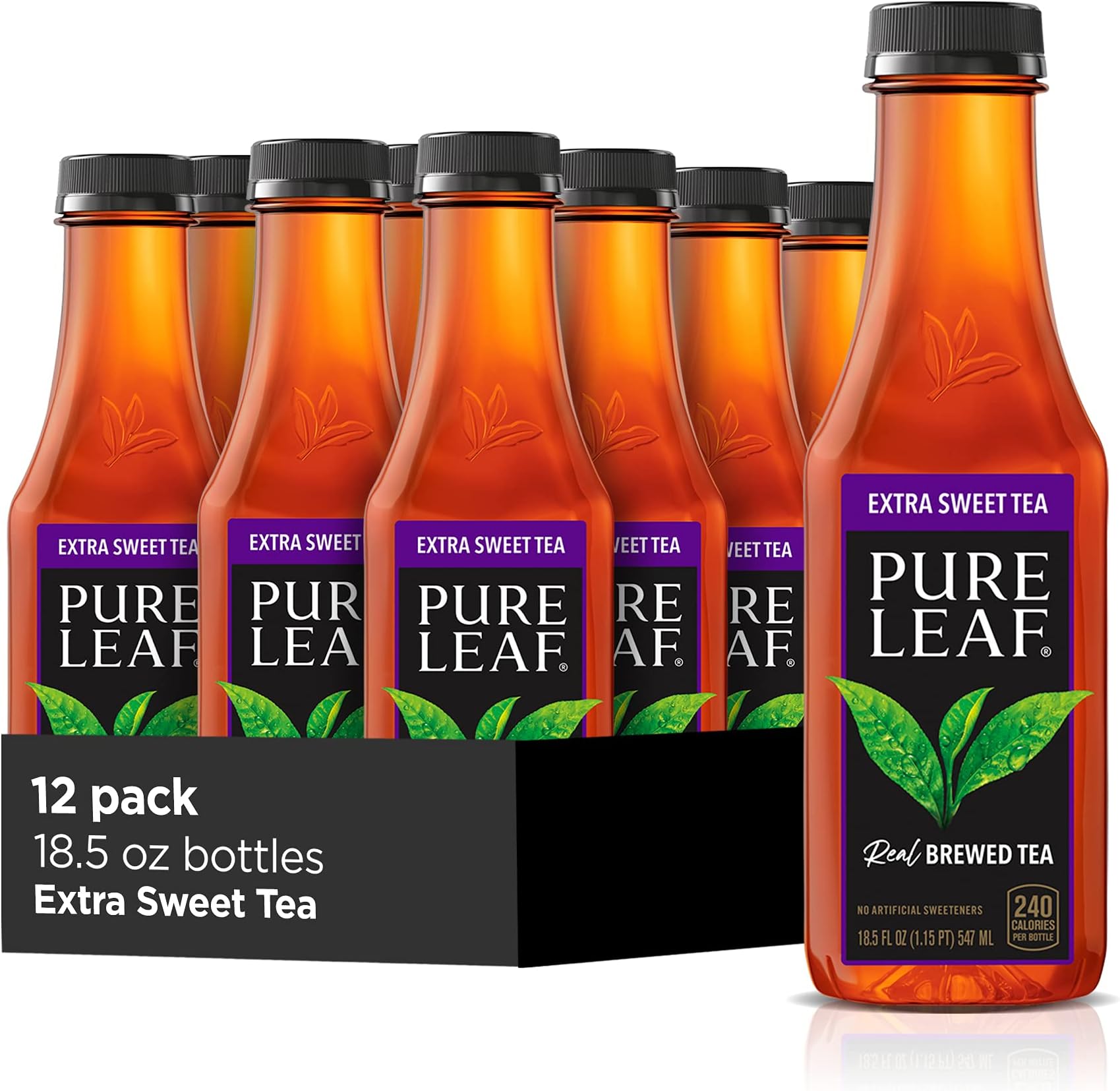 Amazon.com: Pure Leaf Iced Tea, Extra Sweet, Real Brewed Tea, 18.5 Fl ...