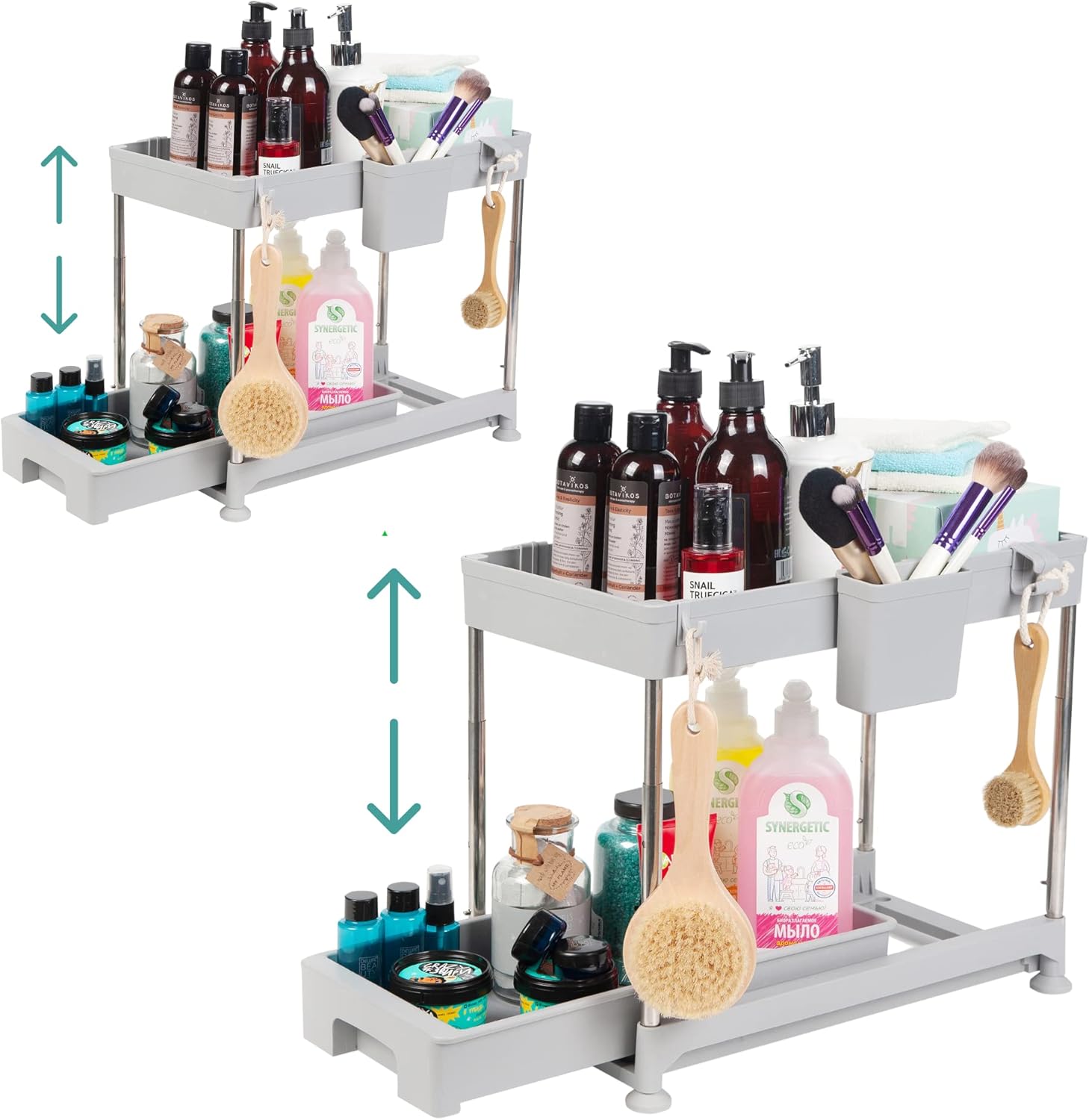 Amazon.com - MrSmartSpace Adjustable Height Under Sink Organizers and ...