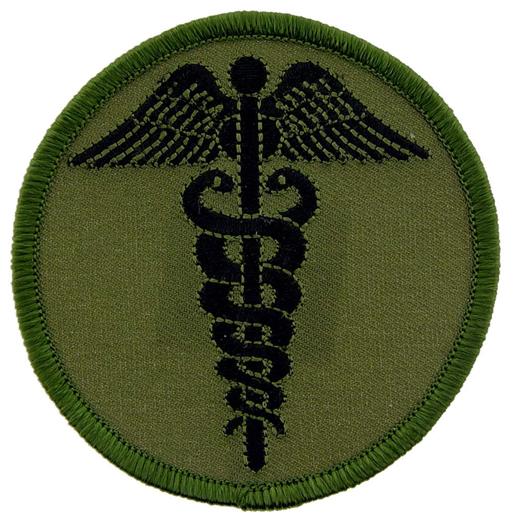United States Army Medical Caduceus Patch, Subdued Woodland/Green, with ...