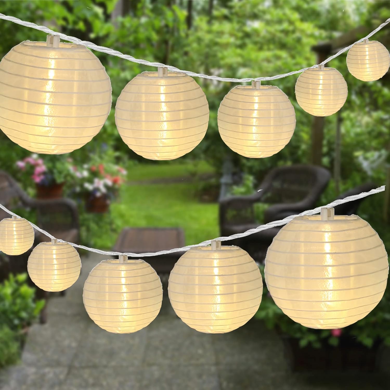 Vigdur Lantern - String Lights Waterproof Connectable Nylon Hanging ...
