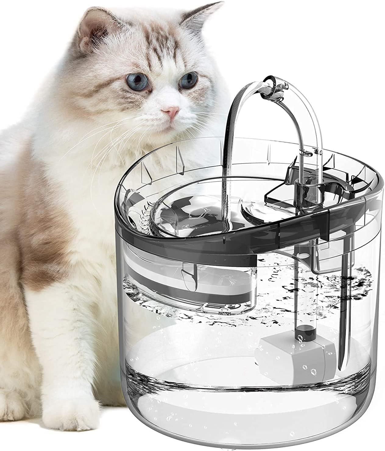 Pets Empire Cat Water Fountain 1.8l Automatic Cycle Multiple Filtering ...