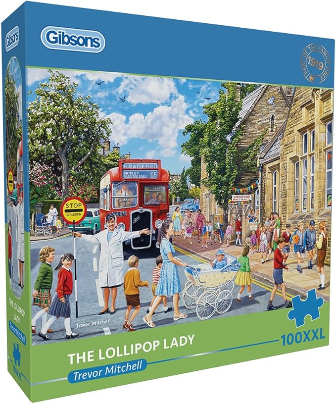 Gibsons The Lollipop Lady 100XXL Piece Jigsaw Puzzle | Nostalgic Jigsaw ...