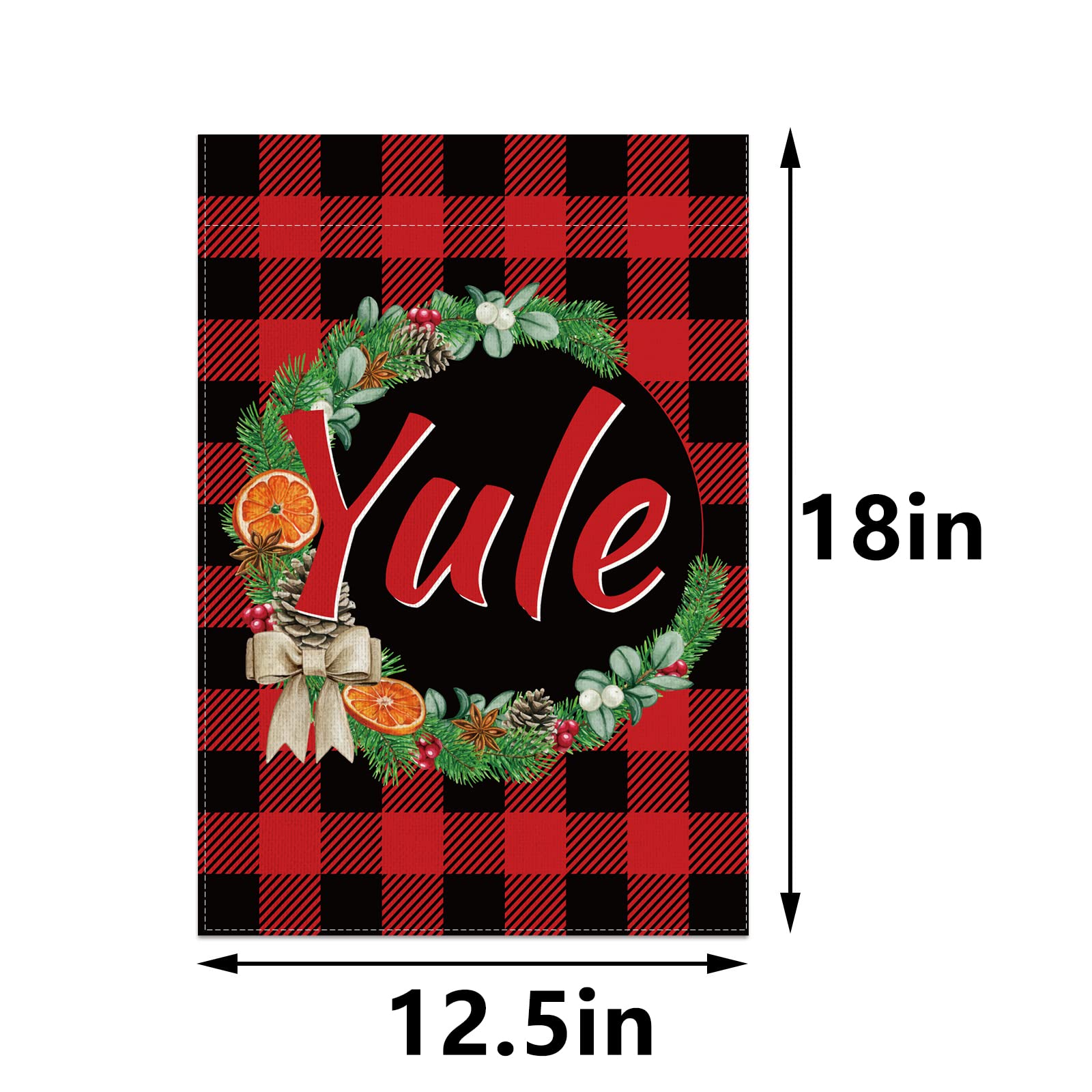 Snapklik.com : Yule Garden Flag 12x18 Double Sided Yule Decorations ...