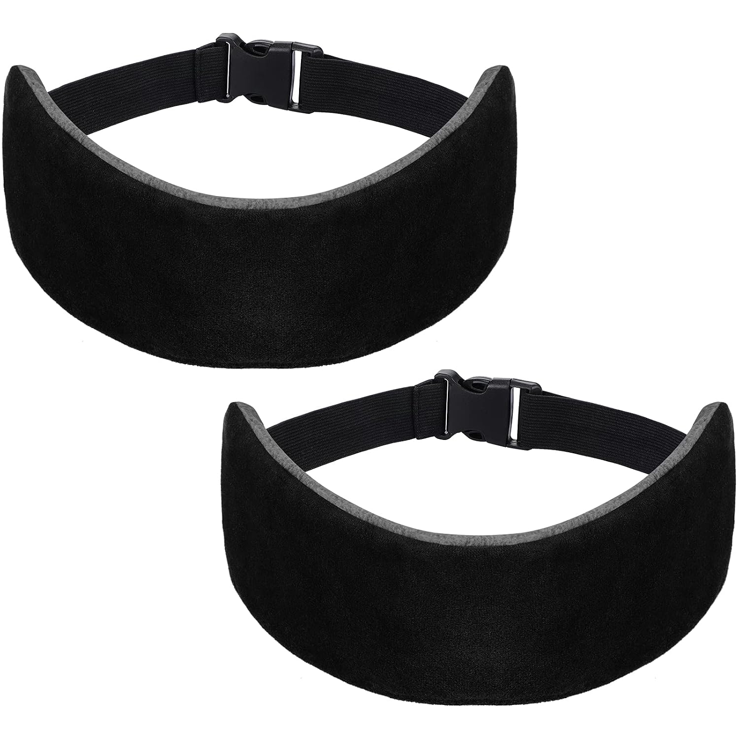 JenPen 2 Sets Headrest for Airplane Airplane Head Straps Black ...