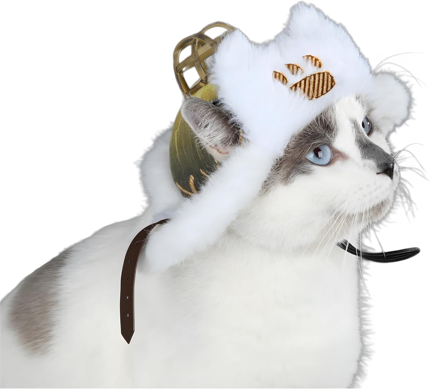 Monster Hunter Wilds Felyne Hat Cute Cat Costume Small Pet Headwear (L ...