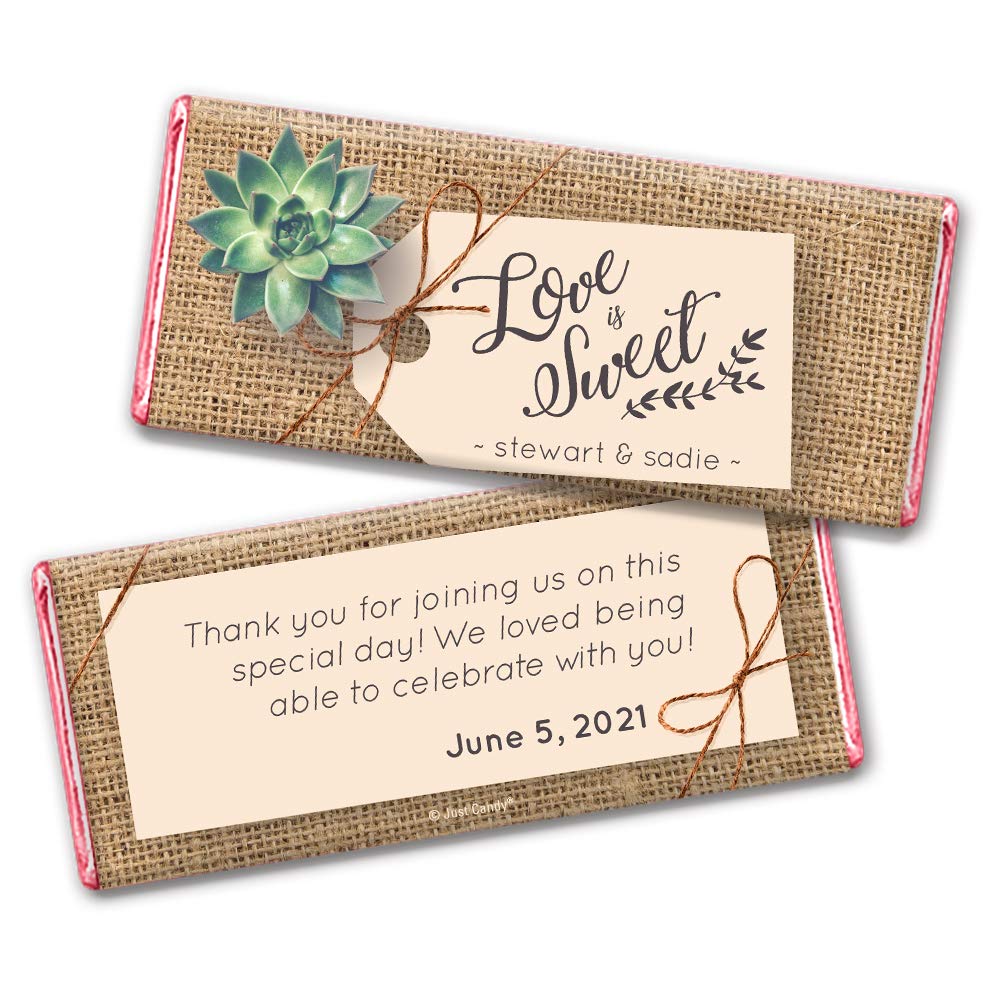 Wedding Chocolate Bar Wrappers