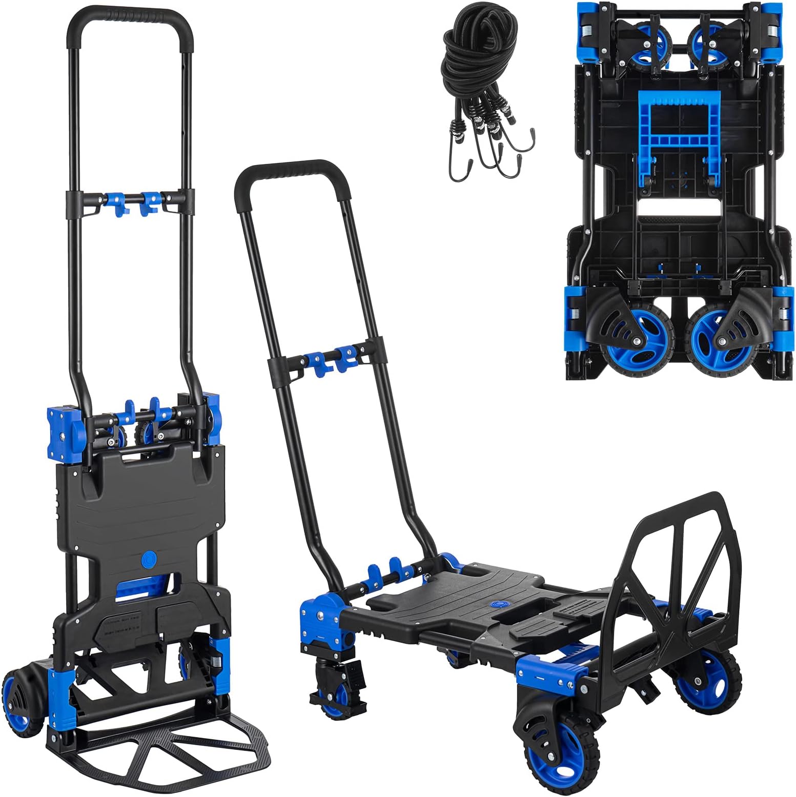 Amazon.com: 330LB Folding Hand Truck Heavy Duty Carrying, Combination ...