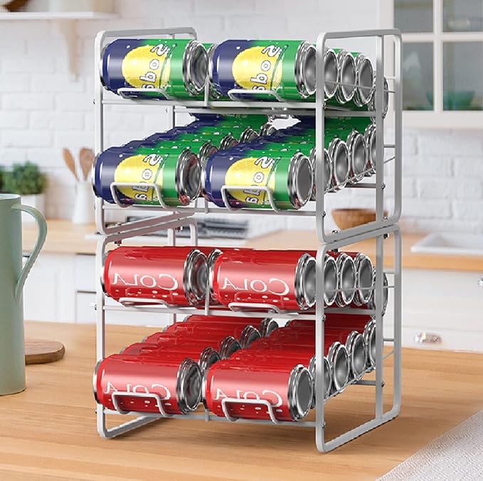 Amazon.com: smusei Stackable Soda Can Organizer Soda Rack Holder for ...