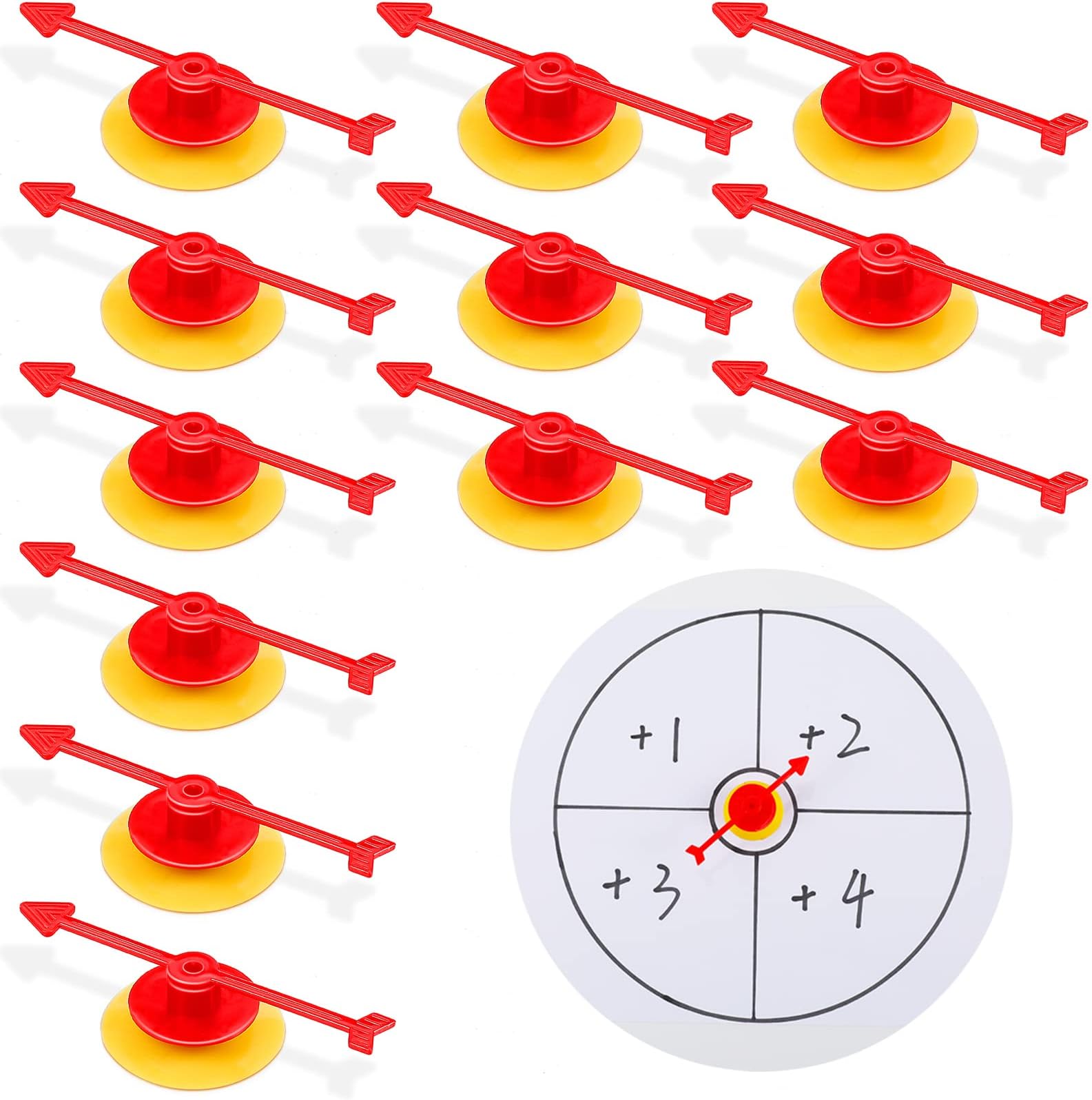 Amazon.com: Sotiff 20 Packs Arrow Spinners Game Spinner Board Game ...
