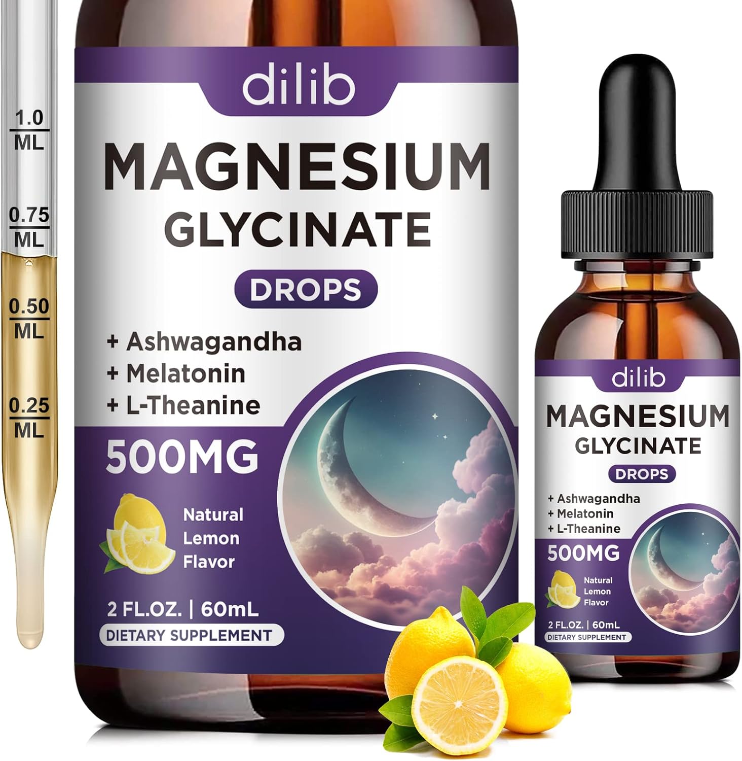Amazon.com: Magnesium Glycinate Supplement, Magnesium Liquid Drops with ...
