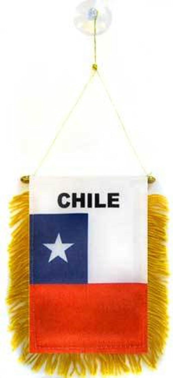 Amazon.com : Chile Flag Car Window Hanging Pennant : Patio, Lawn & Garden