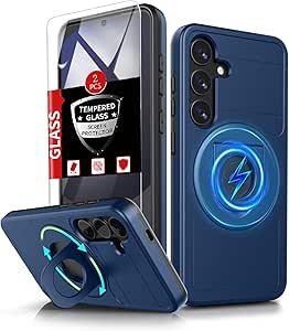 Amazon.com: FRLMOOES for Samsung Galaxy S24 FE Case Magnetic Compatible with MagSafe Wireless ...