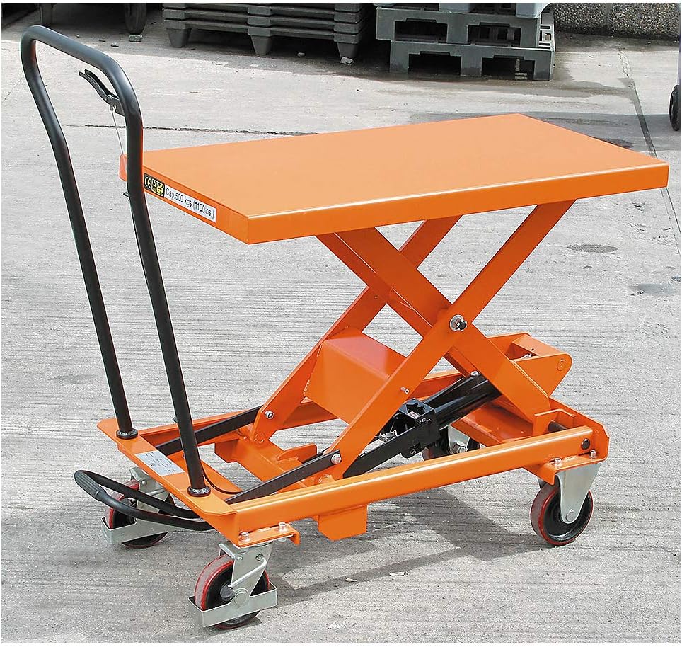 Certeo Hubtisch | Tragfähigkeit 500 kg | Hubwagen Hubplattformwagen ...