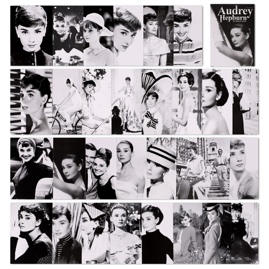 Audrey Hepburn Vintage Postcard 30 Pcs Hollywood Retro Art Gift ...