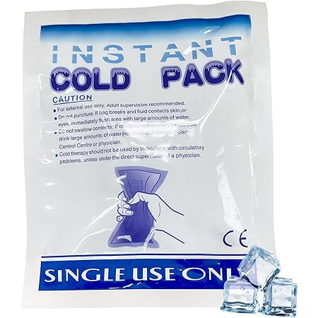 Amazon.com: Instant Ice Cold Pack (4”x 5.5”) – 25 Packs Disposable Cold ...