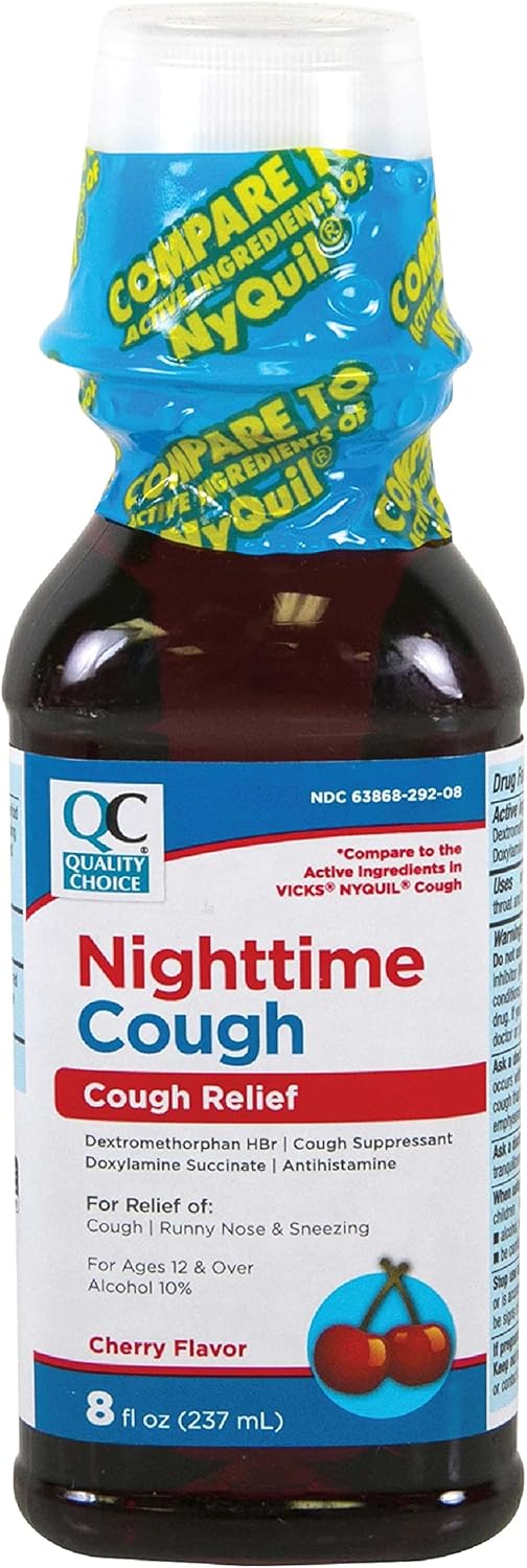 Amazon.com: Quality Choice Adult Nighttime Cough Medicine, Cherry ...