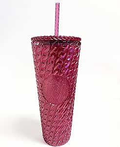 Amazon.com | Starbucks Chain Link Burgundy Red 24 Ounce Venti Tumbler ...