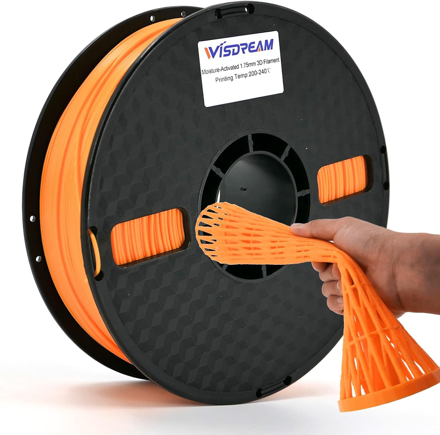 Amazon.com: WISDREAM Orange 2.0 Moisture-Activated Flexible Filament, 1 ...