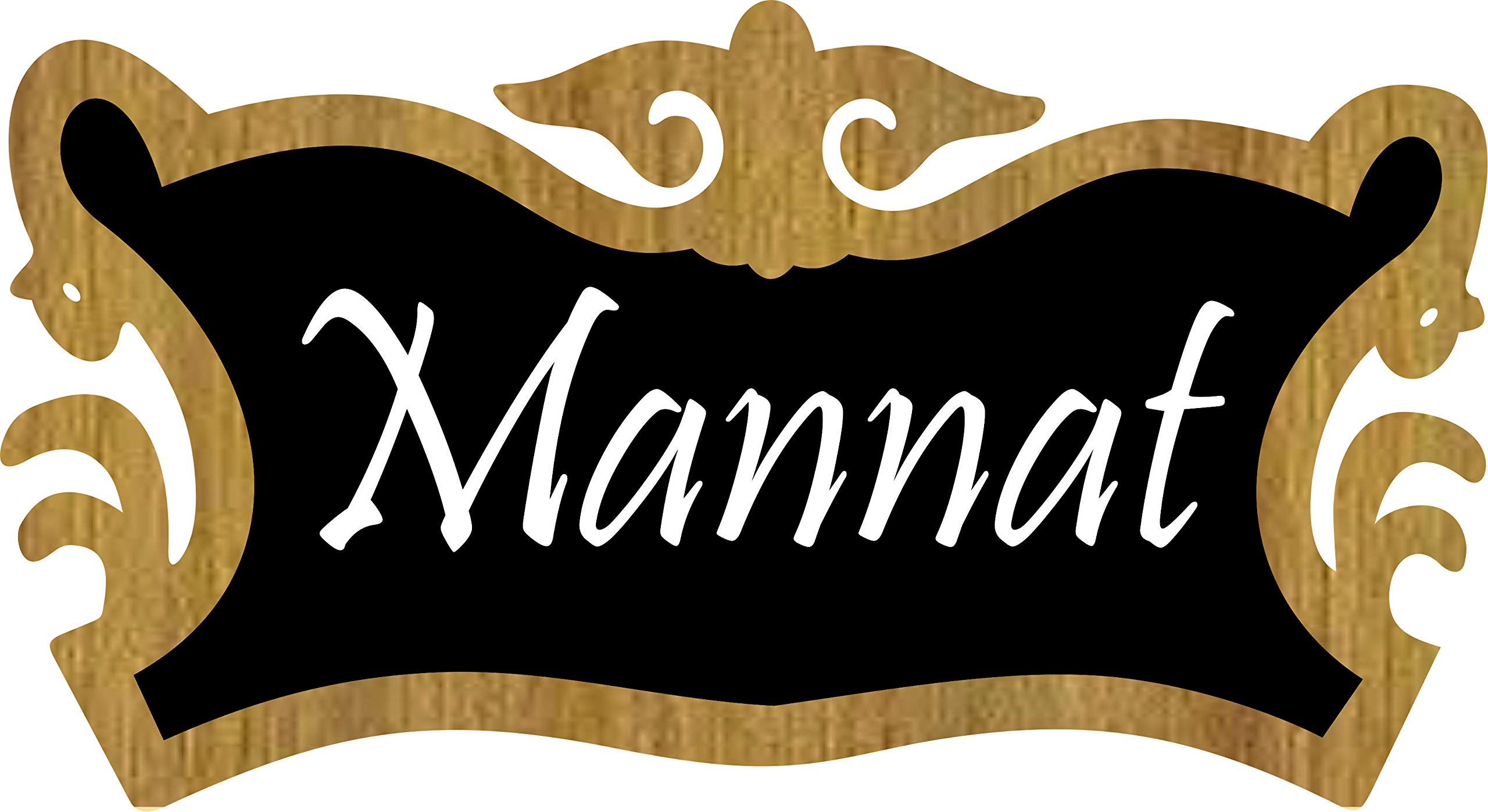 Mannat Name Logo