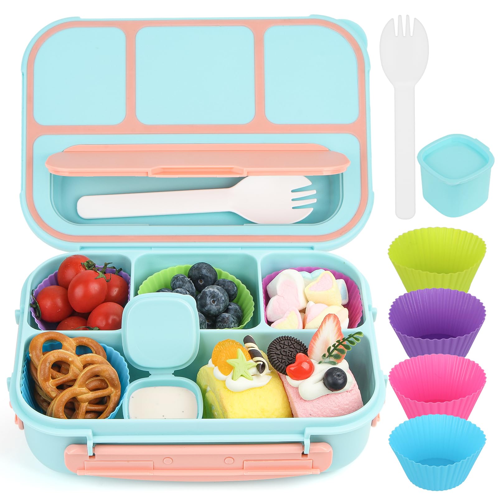 Amazon.com: MaMix Bento Lunch Box Adult Lunch Box, Lunch Box Kids ...