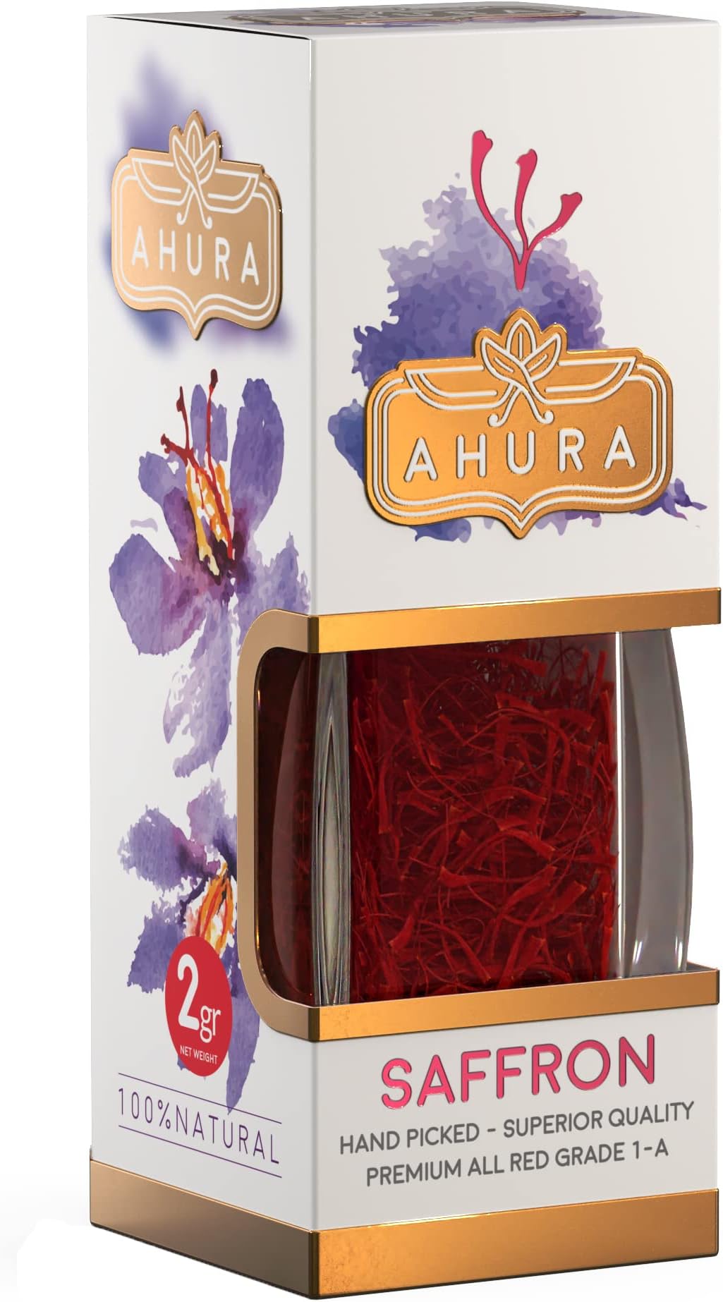 Spanish Premium Saffron Organic Natural Saffron Threads, Pure All Red ...