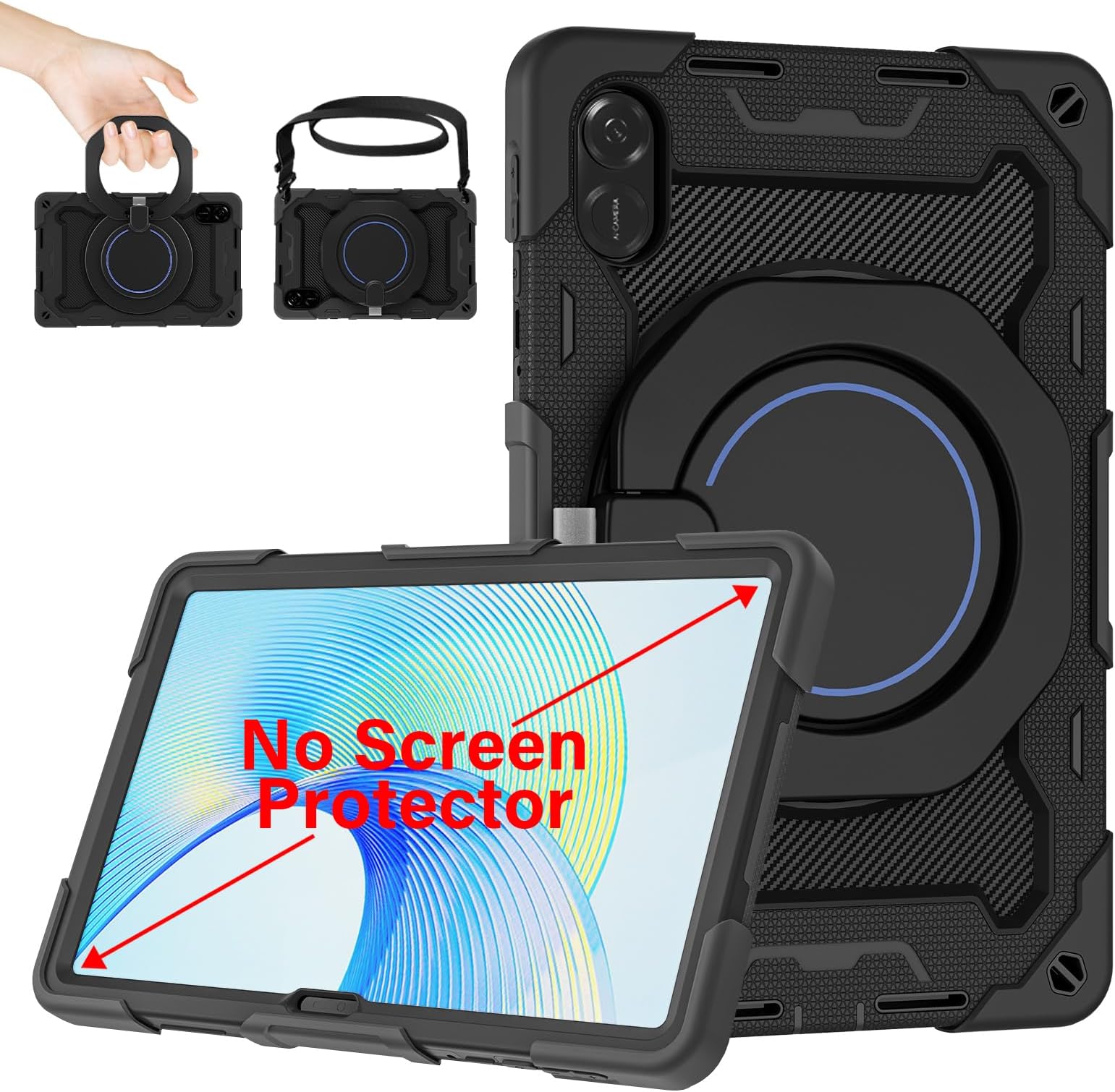 ROISKIN Honor Pad X9 11.5 inch 2023 Case: Heavy Duty Rugged Shockproof ...