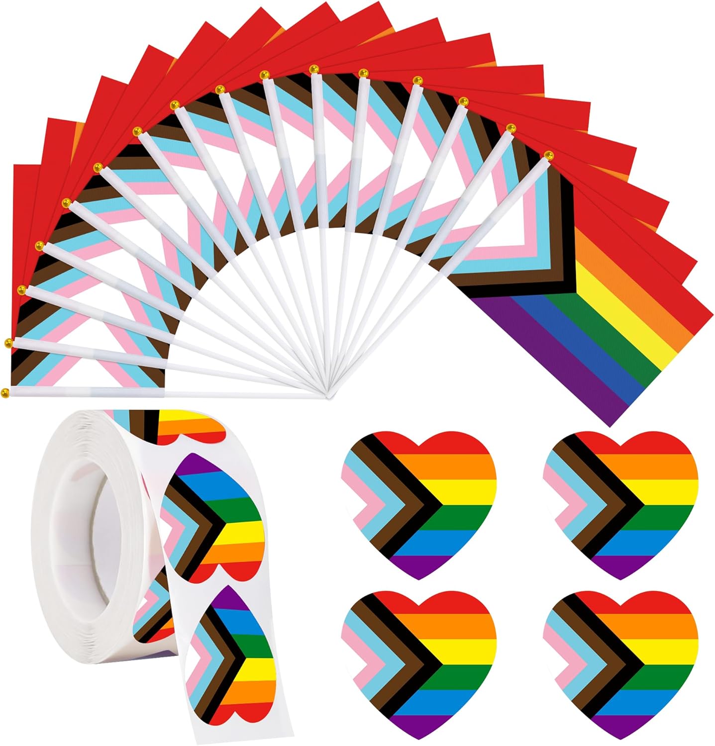 Amazon.com: EOBOH 550PCS Pride Stuff, Pride Flags & Progress Stickers ...