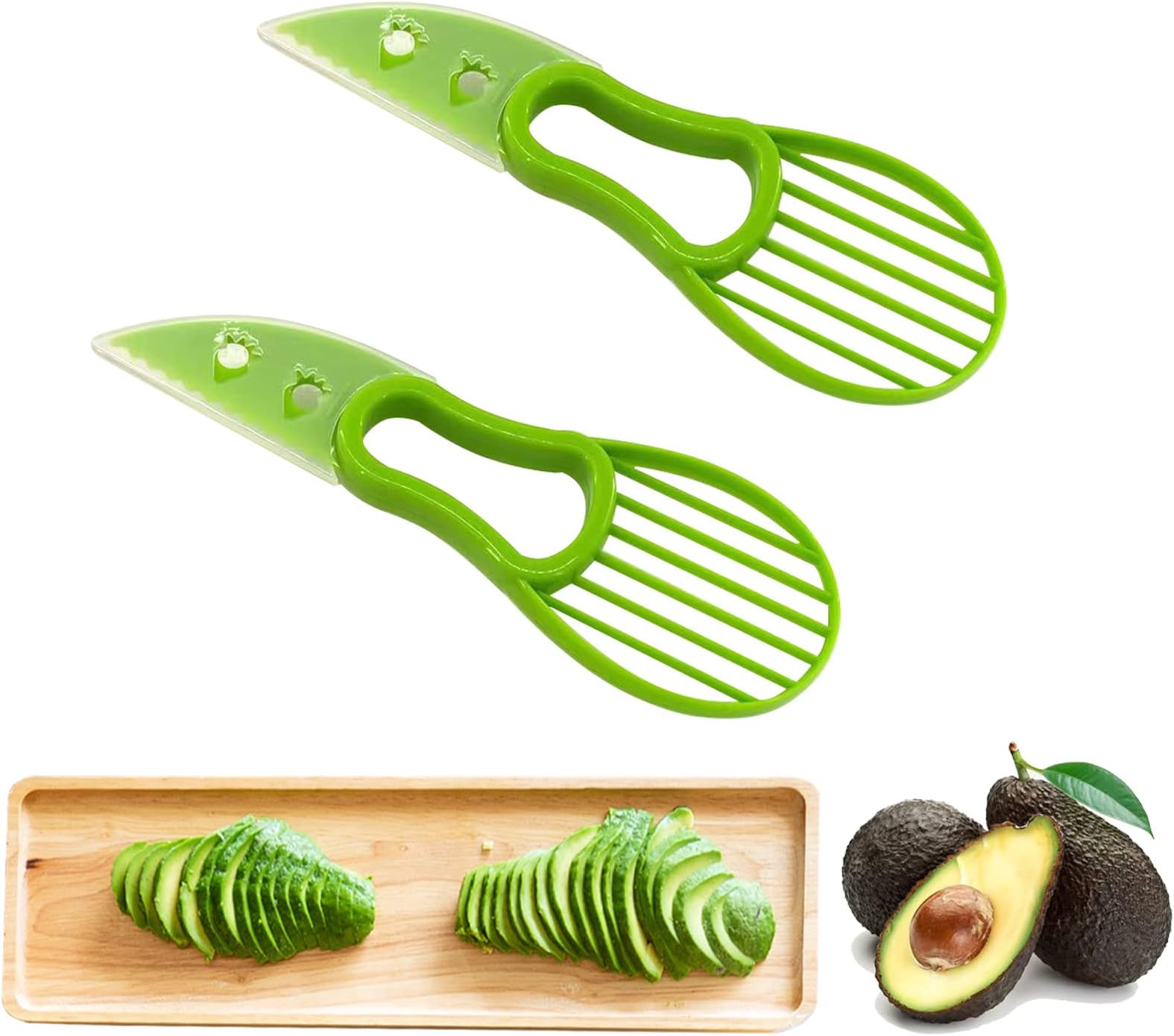 Amazon.com: Avocado 3 Piece Set Avocado Slicer, Knife, Peeler, Pitter ...