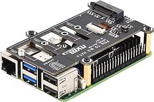 Amazon.com: iUniker PCIe M.2 HAT+ for Raspberry Pi 5, NVMe SSD PIP PCIe Peripheral Board With ...