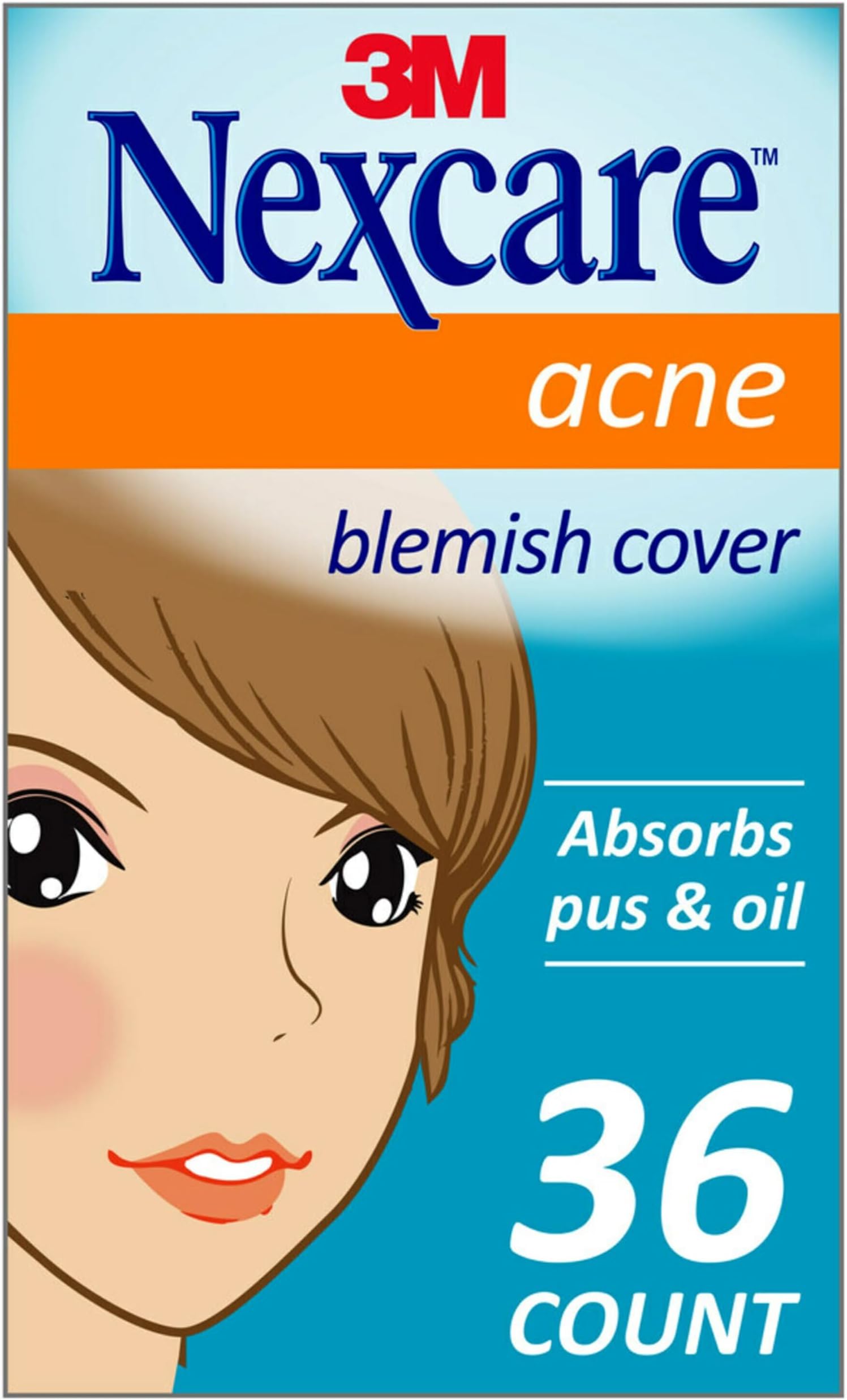 Amazon.com: Nexcare Acne Cover, Skin Cover Absorbs Pus and Oil From ...